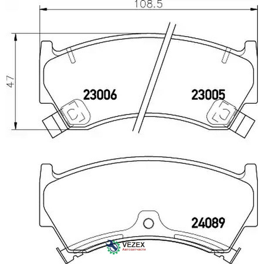 MINTEX MDB2144 Колодки торм. пер. Nissan Almera