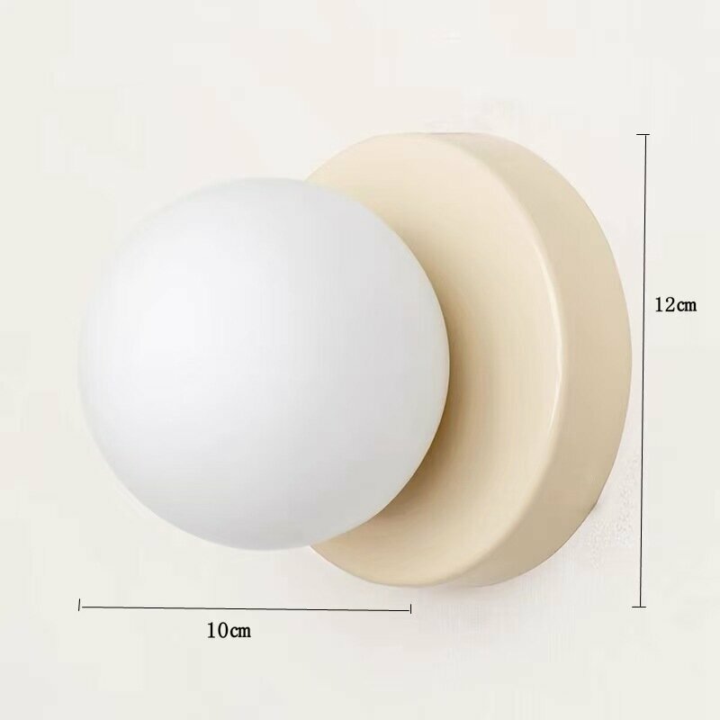Настенный светильник KINLAMS Macaron Soft Style Теплый белый (2700-3500К), Светло-белый-Small size
