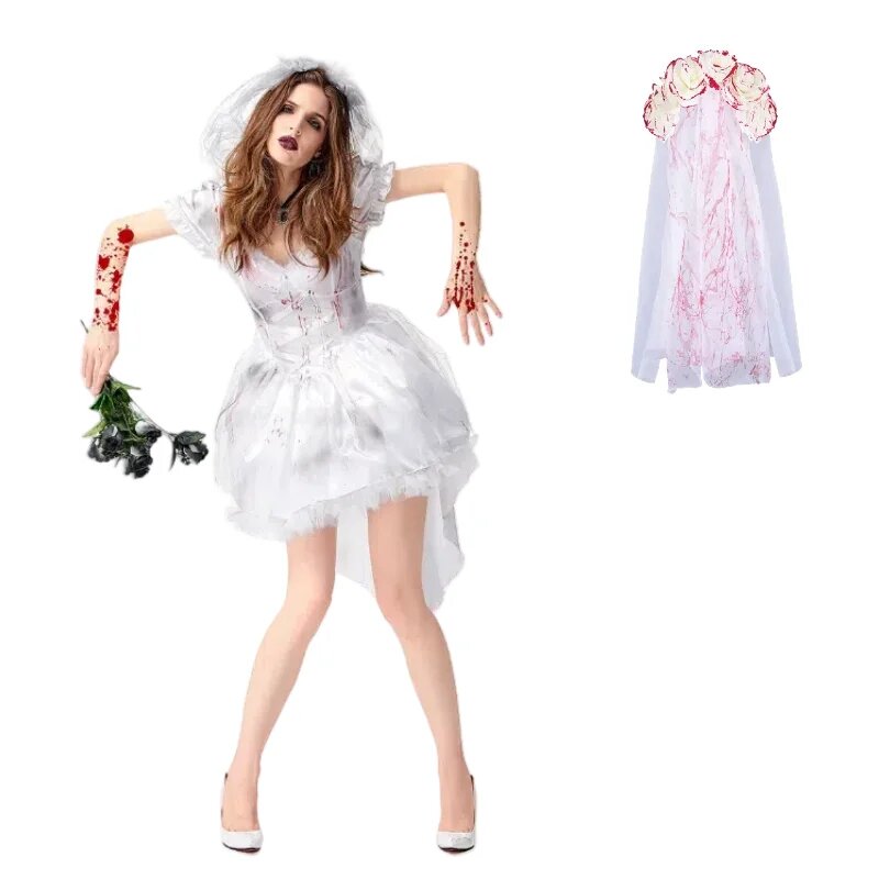 Косплей костюм Призрак невесты Белый, XL, Suit 3