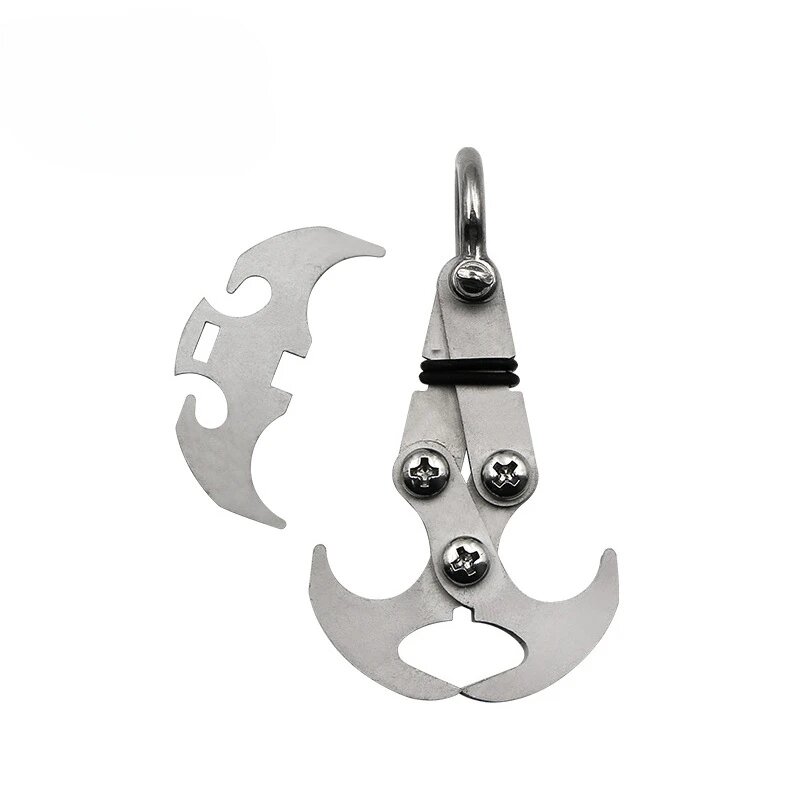 Складной крюк для альпинизма из нержавеющей стали 1PC 8.5cmx4.5cm