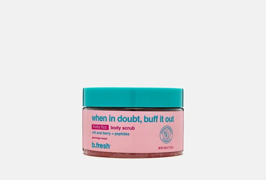B.fresh when in doubt, buff it out Отшелушивающий сахарный скраб для тела 200г