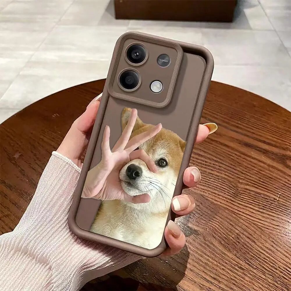 Чехол для телефона Xiaomi POCO X8 F8 F7 ULTRA F5 F4 F3 C40 M6 M7 M8 X3 X4 GT X5 X6 X7 PRO, чехол-накладка DIY с мультяшным животным, забавной собакой