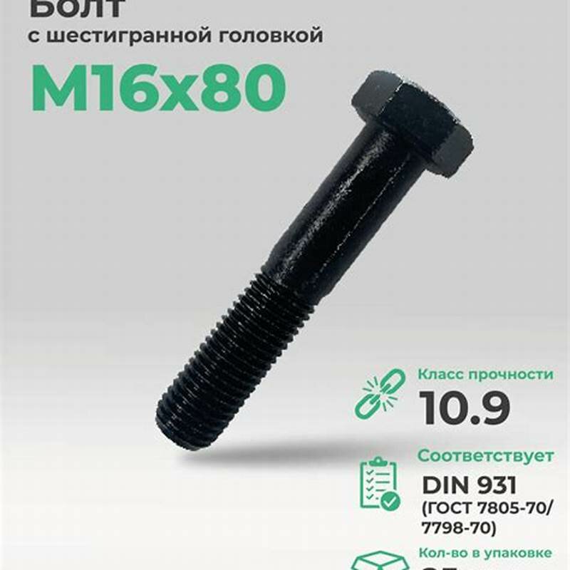 Болт M16 × 70 мм, полная резьба (цена за кг)