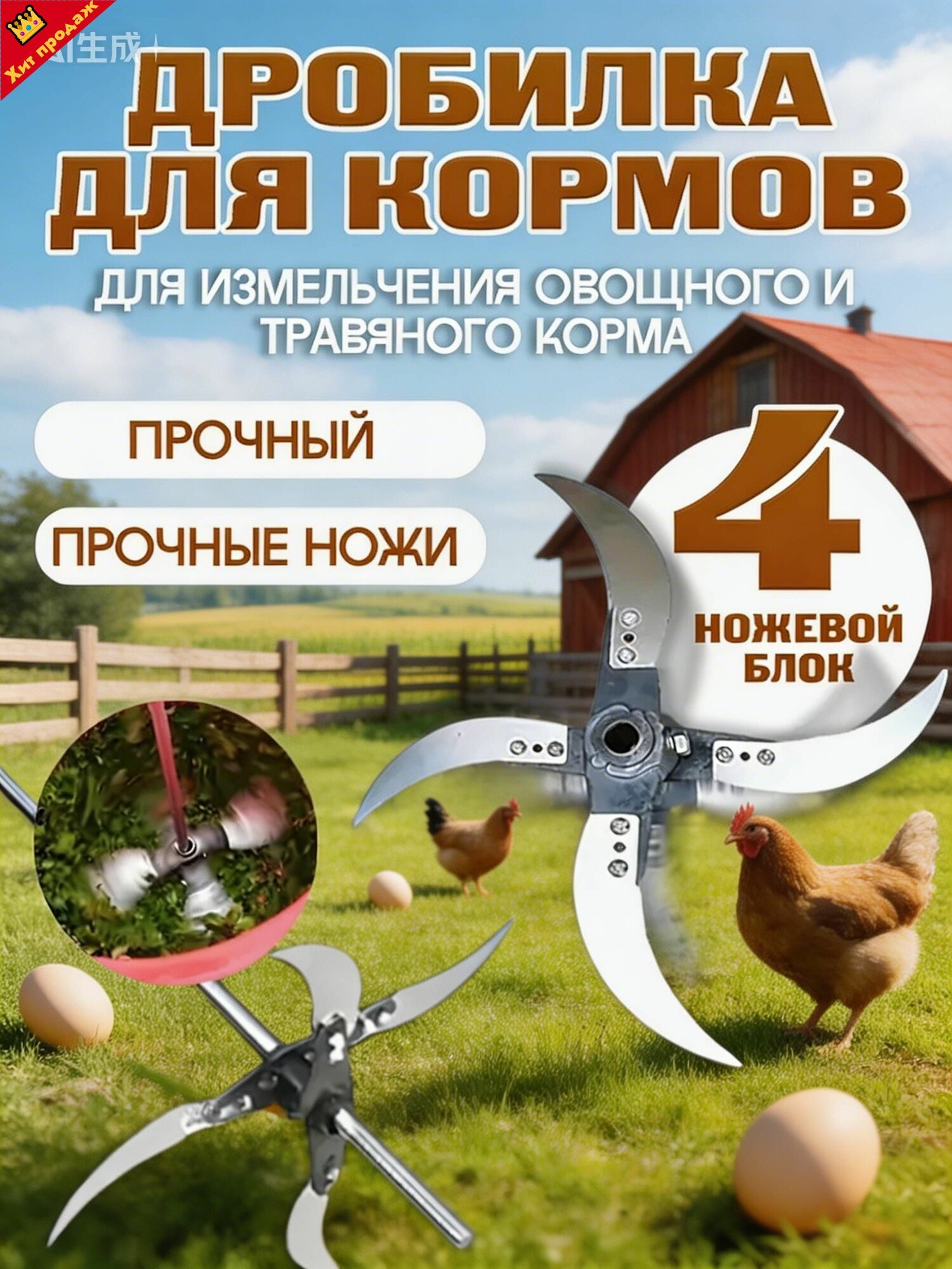 Эксклюзивный измельчитель для яблок и кормов, выполненный из утолщенной стали, эффективно дробит траву, овощи и дыни, корм для птиц измельчитель для овощей измельчитель для корма измельчитель травы