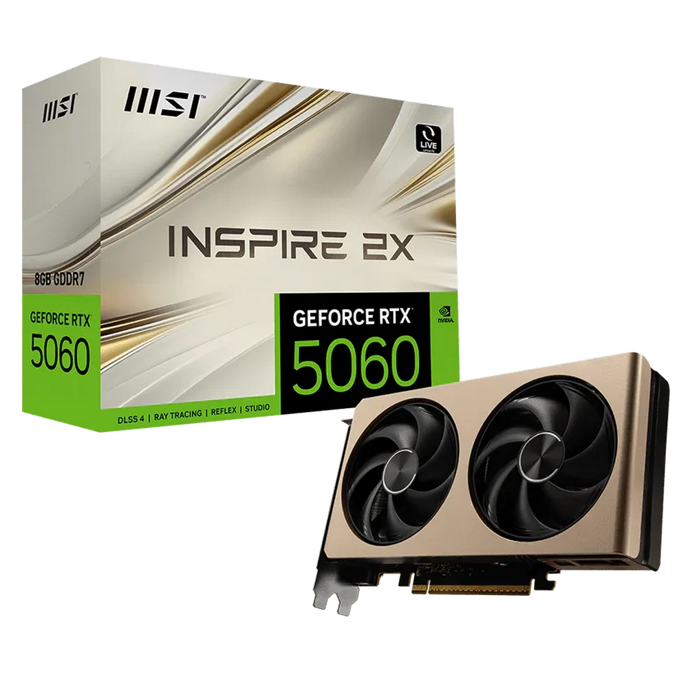 Видеокарта MSI GeForce RTX 5060 8 ГБ (RTX 5060 8G INSPIRE 2X), RTL