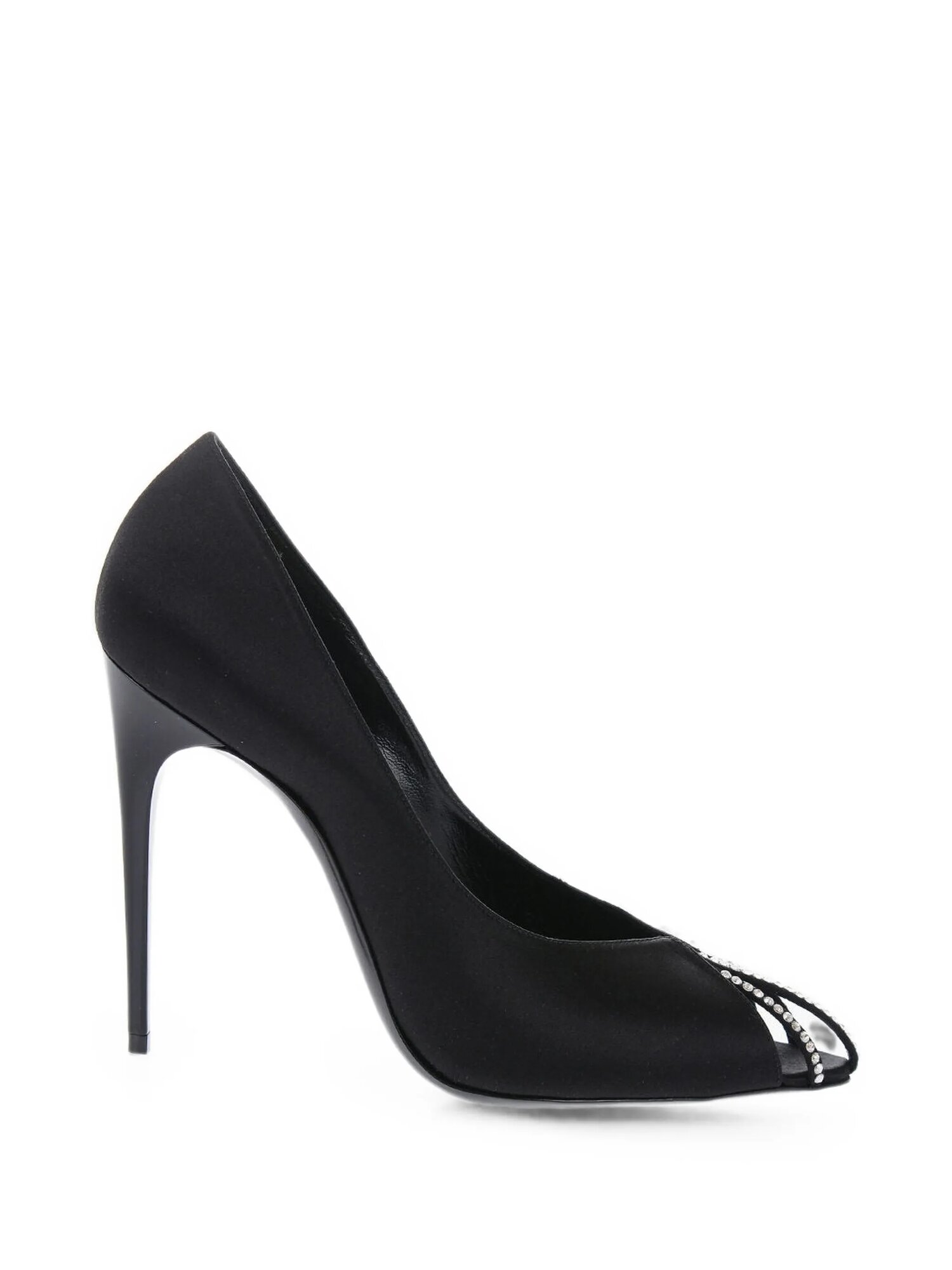 Туфли Rhinestone-embellished open-toe pumps 