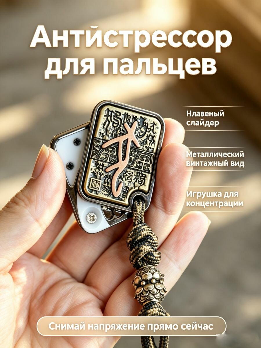 Ценовой ярлычок с косым выдвижным механизмом EDC с металлическим ползунком