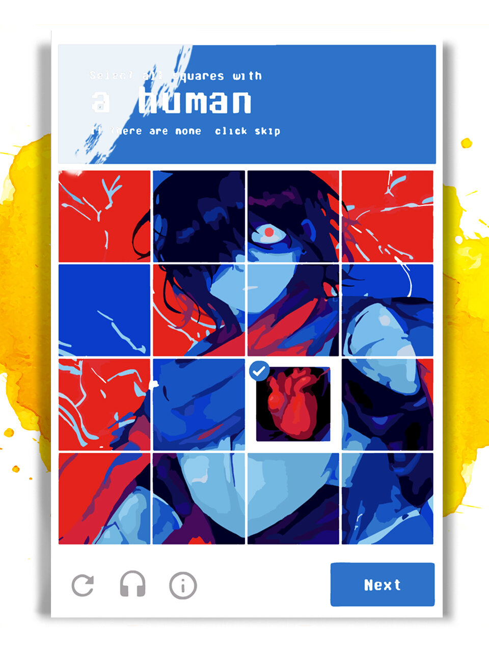 Картина по номерам на холсте Deltarune - Крис Captcha, 40 х 60 см