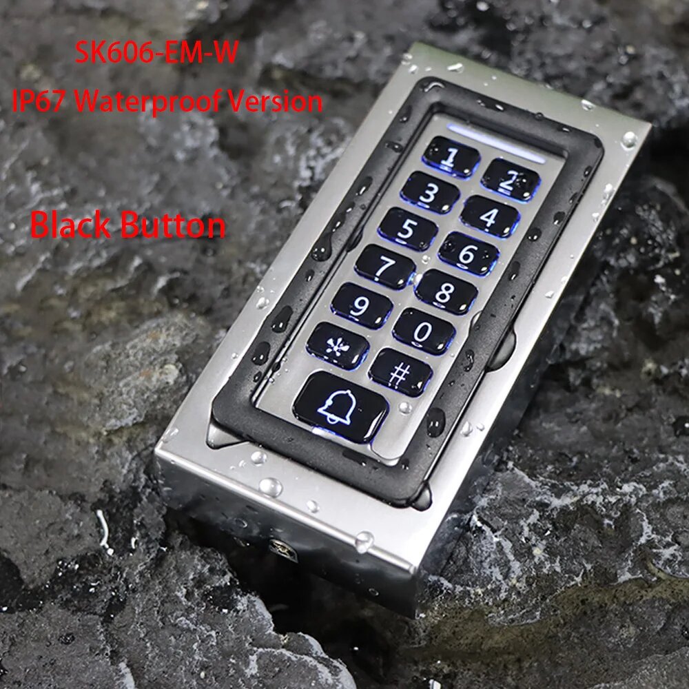 RFID-контроллер доступа Asia-Teco K7612N 2000 пользователей sk606-em-w-black
