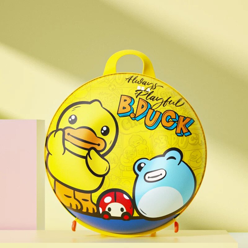 Рюкзак B.Duck Желтая Утка для детей 2-6 лет, 25x20x12см