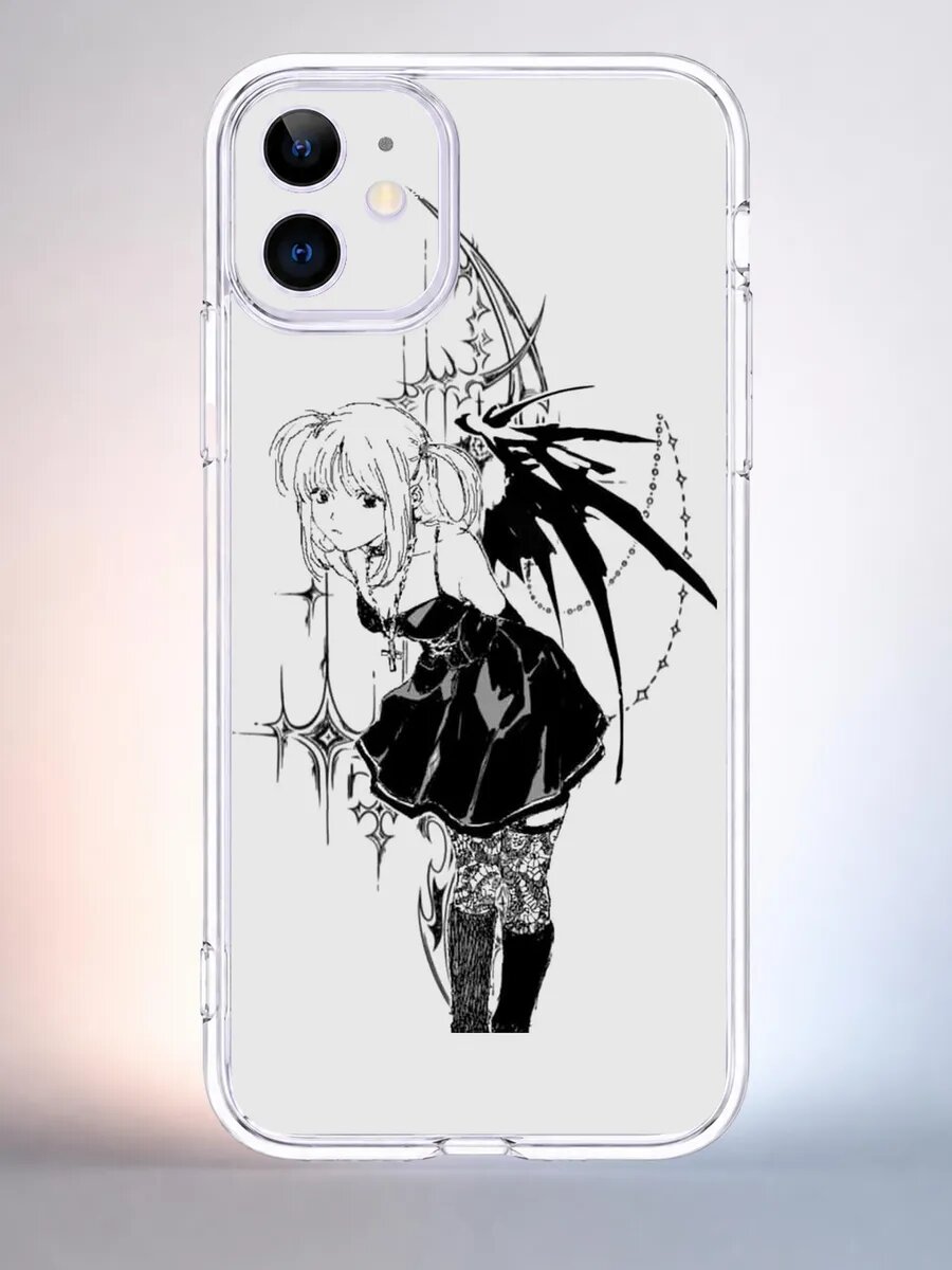 Чехол iPhone 11 готик-лолита силиконовый прозрачный
