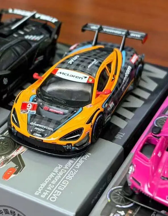 Машинка TSM MINI GT MODEL 1:64 McLaren 720S GT3 Evo Die-cast Alloy Model Collection Toy Children Gifts