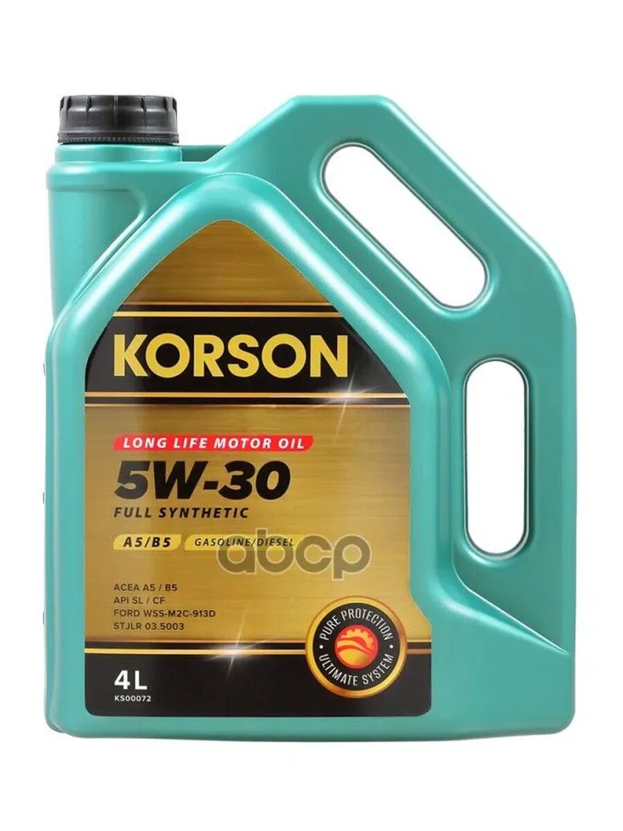 Korson 5W-30 Full Synthetic A5/B5 4Л (Синт. Мотор. Масло.)