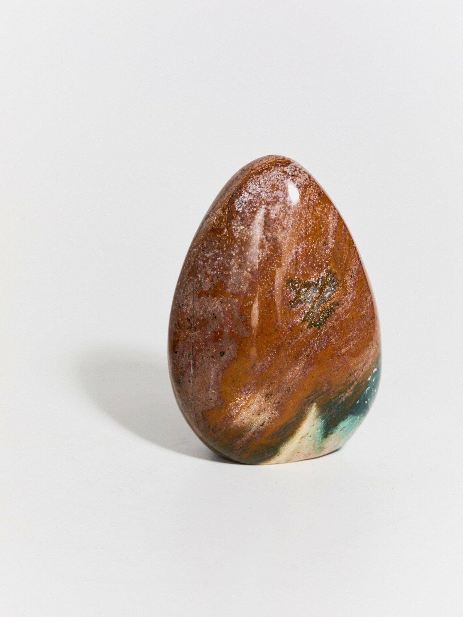 Интерьерная Океаническая яшма QUARZ, 13,5 см, натуральный камень, 1 шт.