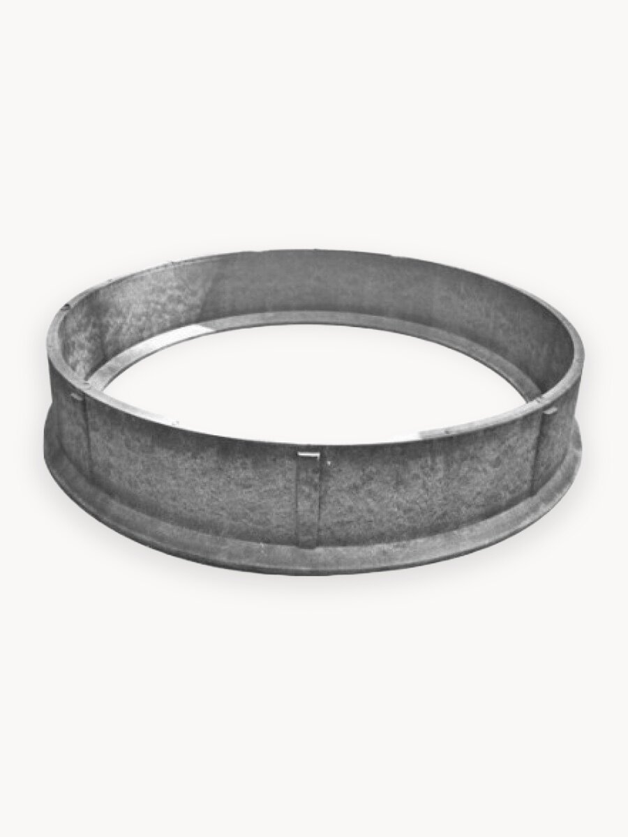 Кольцо колодца полимерпесчаного диаметр 1000 высота 200, цвет черно-серый, вес 26 кг.