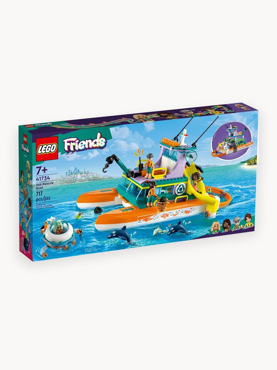 Конструктор LEGO Friends Морская спасательная лодка 41734