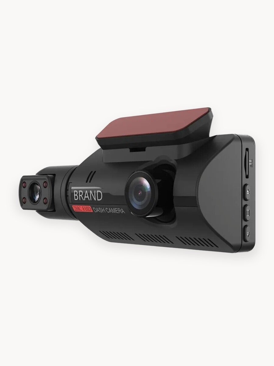 Автомобильный видеорегистратор с разрешением видеозаписи Full HD / 2 объектива / G-Sensor / Дополнительная камера с углом обзора 360°