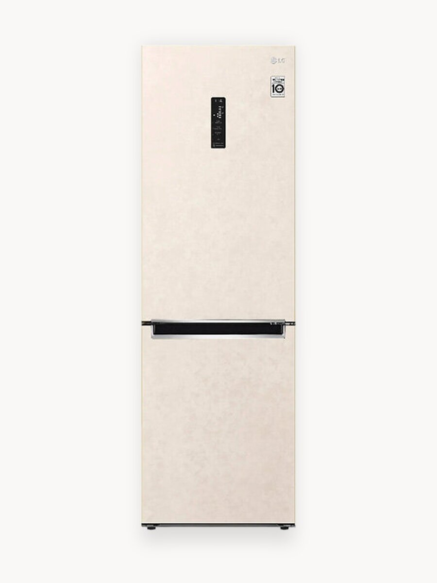 Холодильник LG GC-B459MEWM - двухкамерный, инверторный компрессор, No Frost, Wi-Fi ThinQ, бежевый