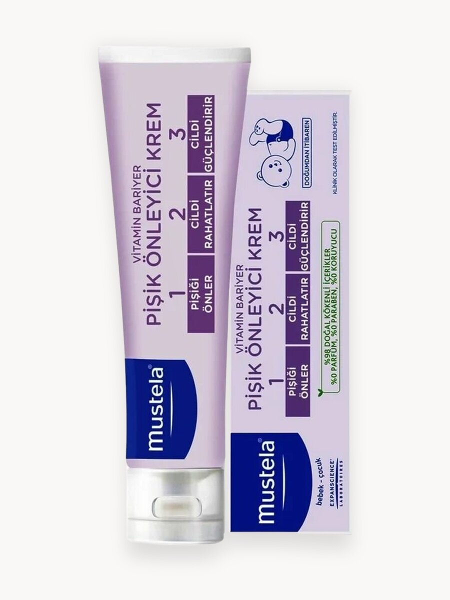 Mustela Vitamin Barrier Cream 1 2 3 - Крем под подгузник , 50 мл