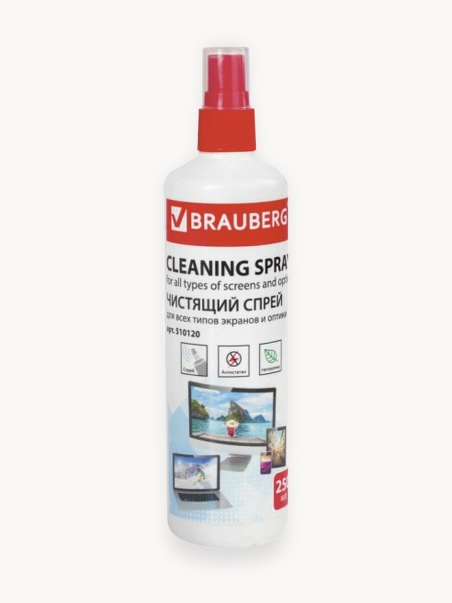Спрей Brauberg для LCD (ЖК)-мониторов и оптики, 250 мл