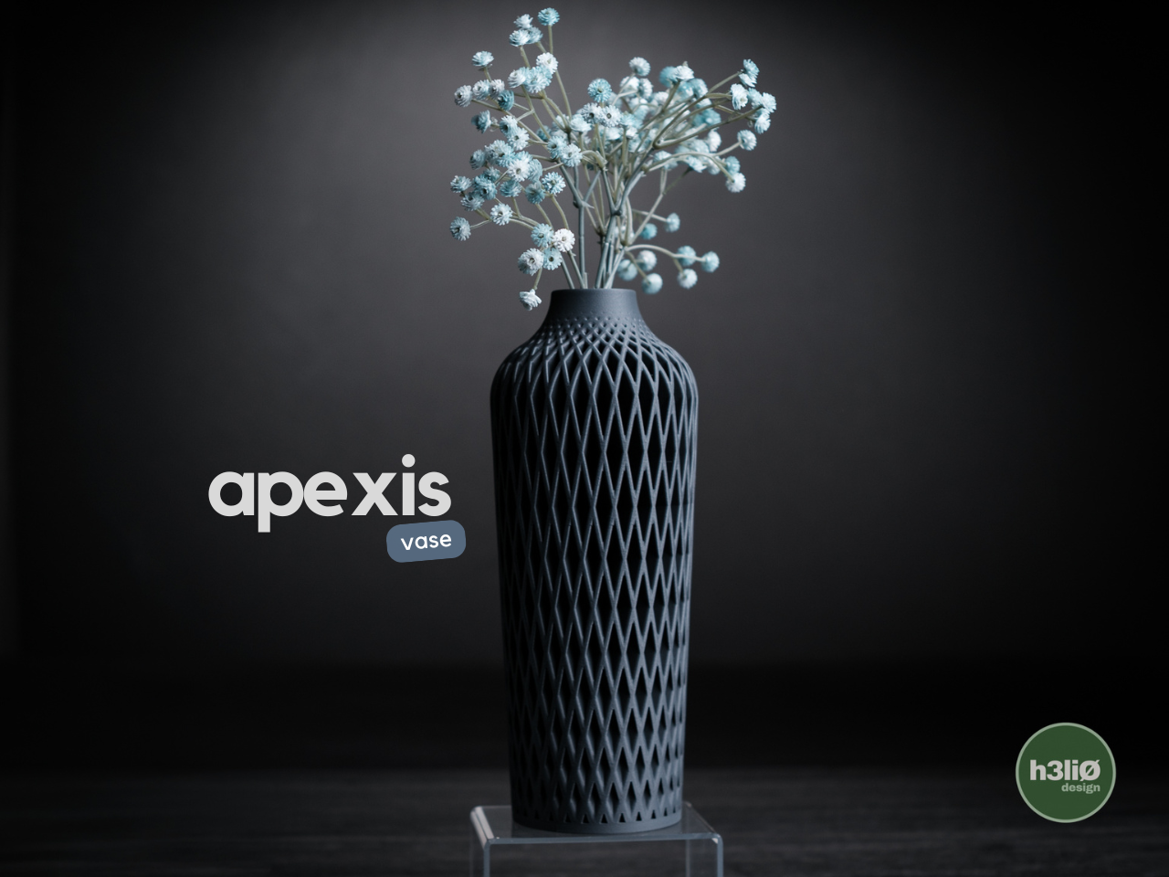Ваза декоративная дизайнерская, 3D-печать, 3DOPRU арт. VASE-PR-1332609