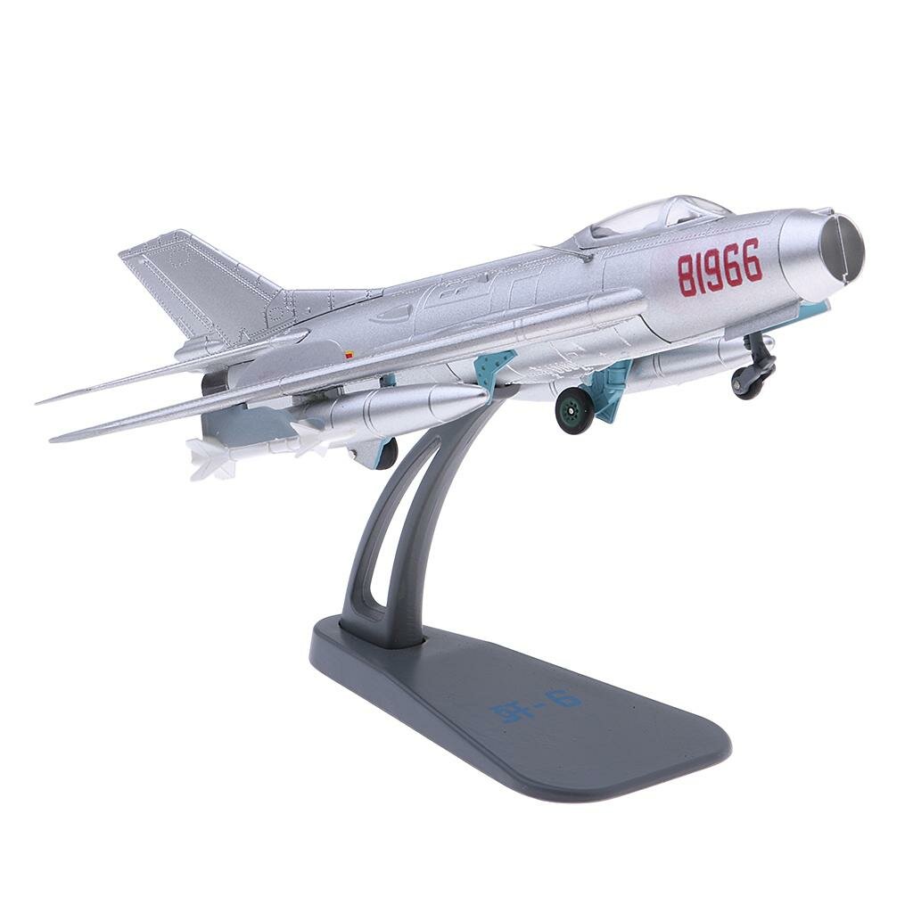 Самолет J-6/F-6 Farmer — масштабная модель 1/72 из литого металла с металлической подставкой.