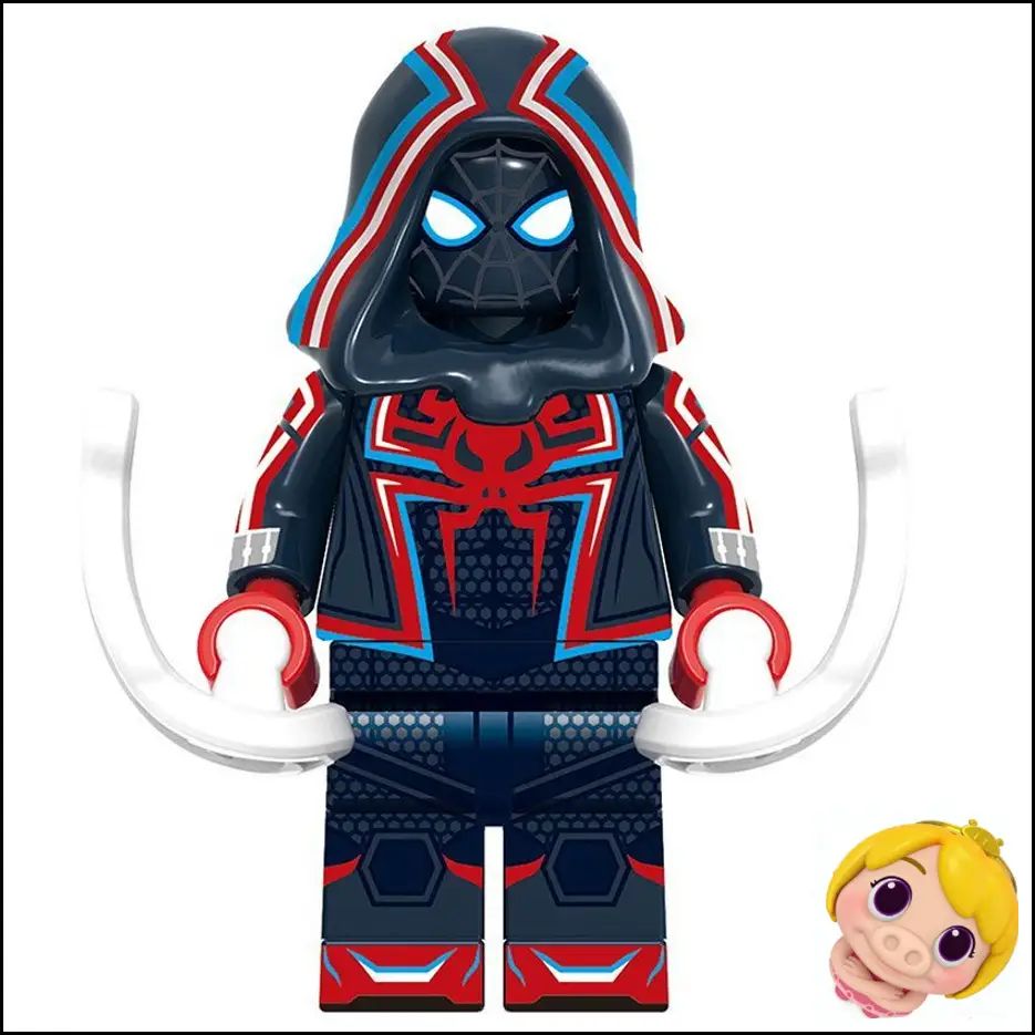 Фигурка Marvel Miles Morales Майлз Моралес, конструктор, сувенирная игрушка из пластика, высота 4.5 см