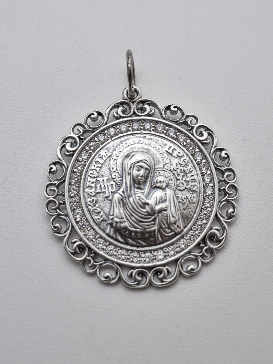 Подвеска БРЮС, серебро, 925 проба, фианит