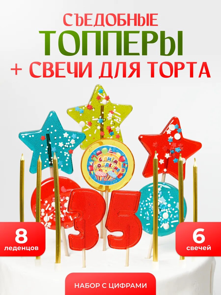 Топпер на торт 35 лет