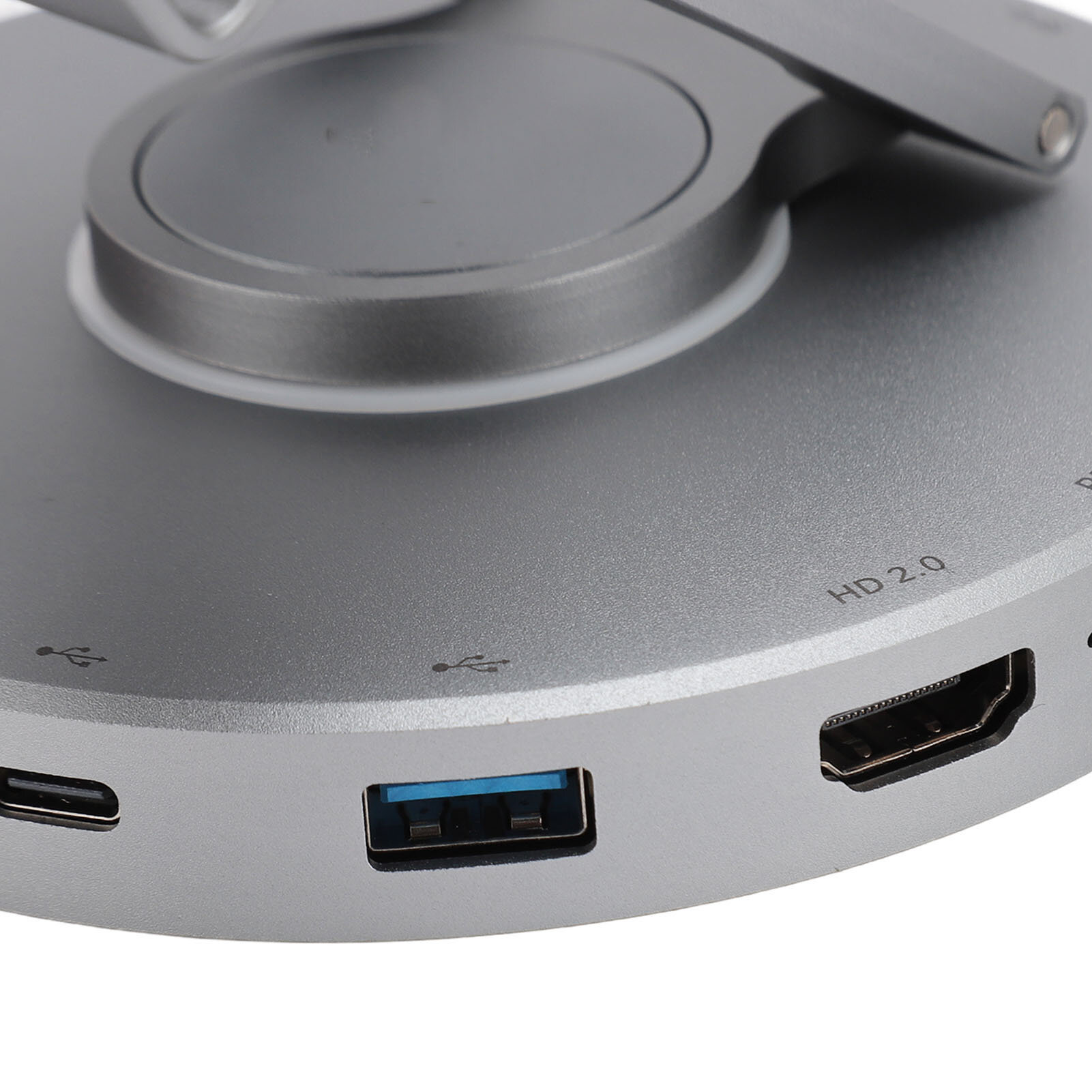 Подставка-концентратор USB C 10 в 1 Поворотная подставка для планшета типа C с мультимедийным интерфейсом HD 4K USB C 2.0 3.0, 100 Вт, зарядка PD, разъем 3,5 мм для телефона IOS 15