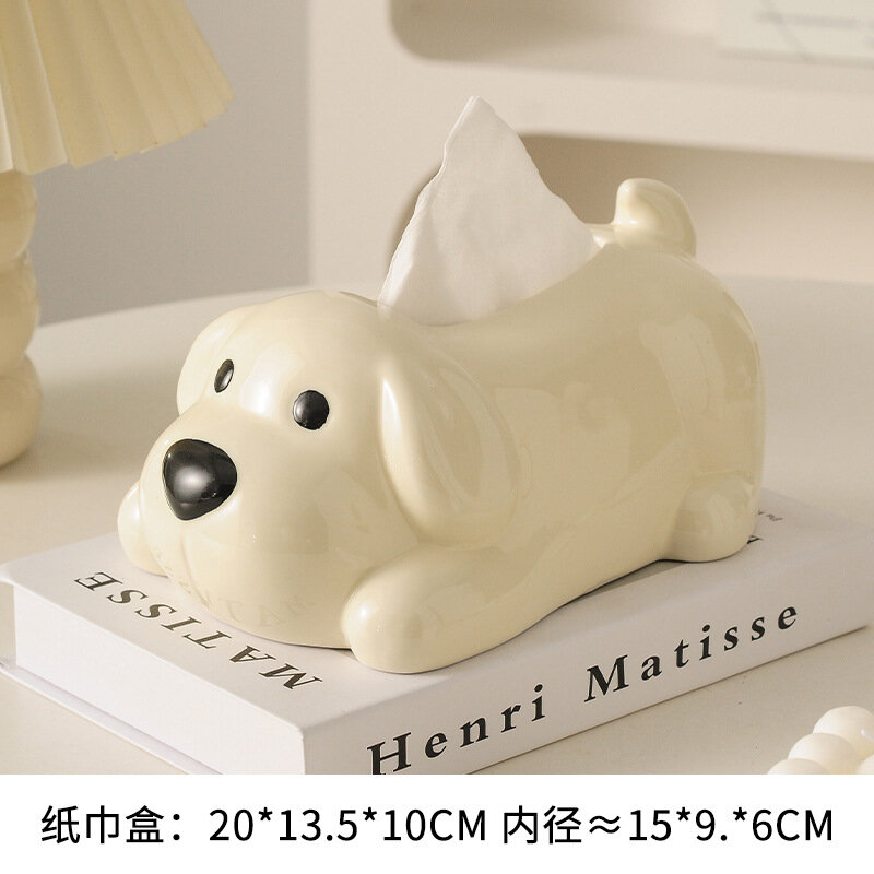 Керамическая коробка для салфеток, милый кремовый стиль, коробка для салфеток в гостиной, домашняя коробка для салфеток на кофейном столике, высококачественная коробка для салфеток