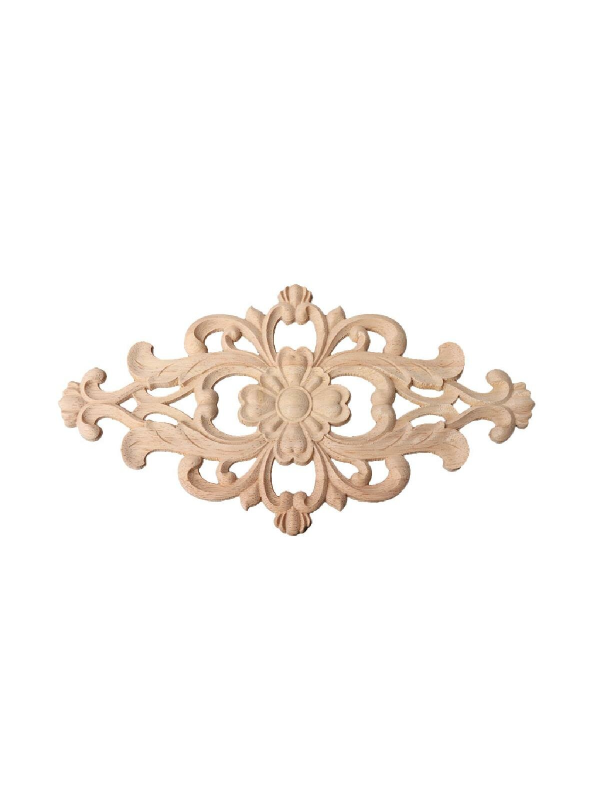 Деревянная Резная Угловая Накладка Аппликация Рамка Украшение Мебели Неокрашенный Дом