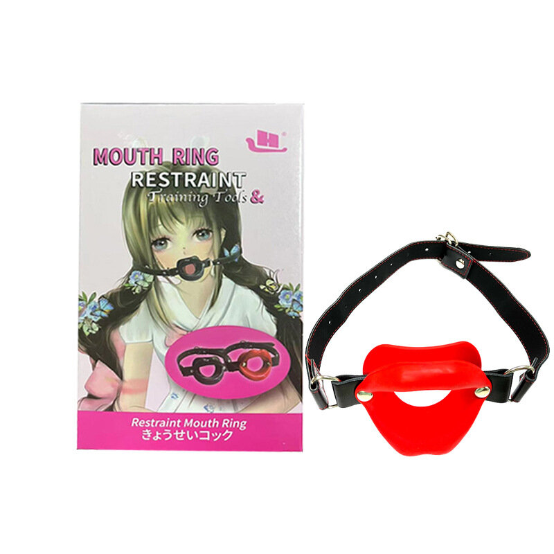 SM реквизит, кляп для рта, инструмент для тренировки открытого рта, воротник для связывания, мужские и женские игрушки для взрослых