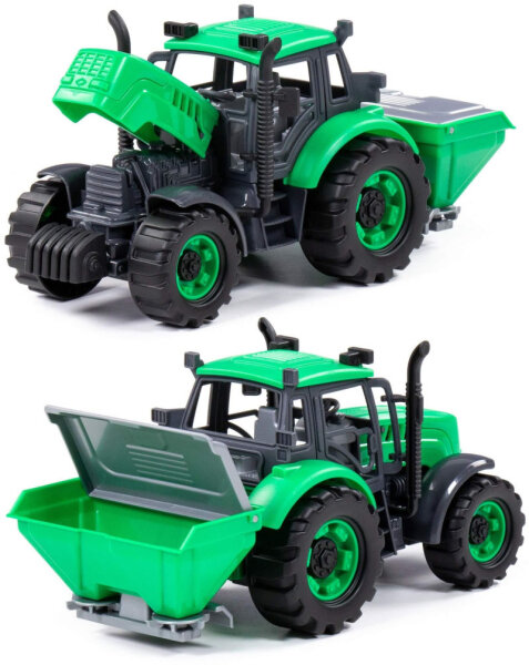 Полесье Трактор Прогресс сельскохозяйственный инерционный (зеленый) 94179 с 3 лет