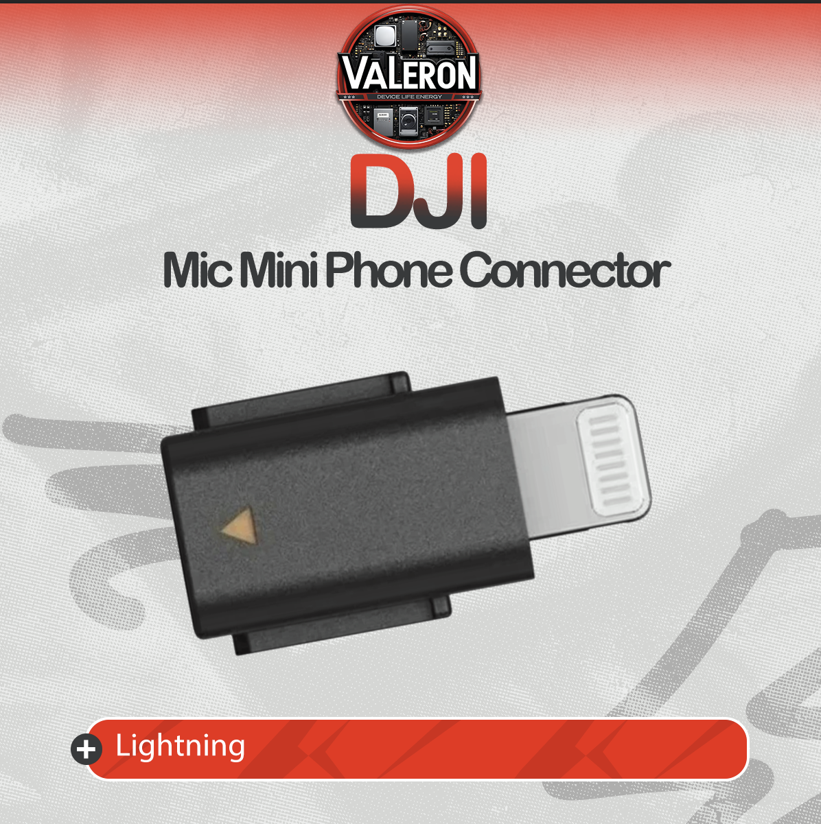 Переходник DJI Mic, для смартфонов, планшетов, с разъёмом Lightning