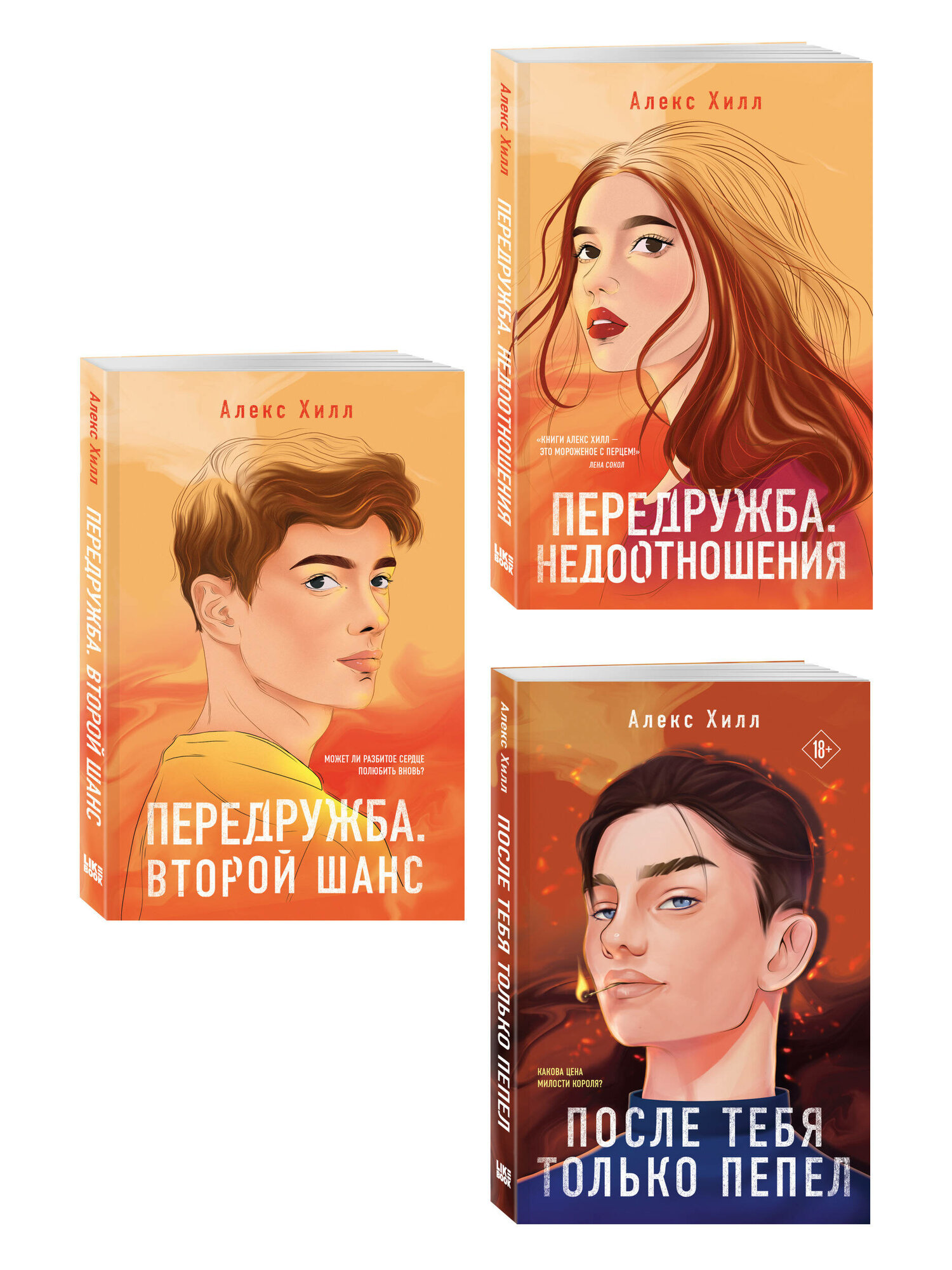 Комплект из трех книг: После тебя только пепел (покет большого формата) + Передружба. Недоотношения (покет большого формата) + Передружба. Второй