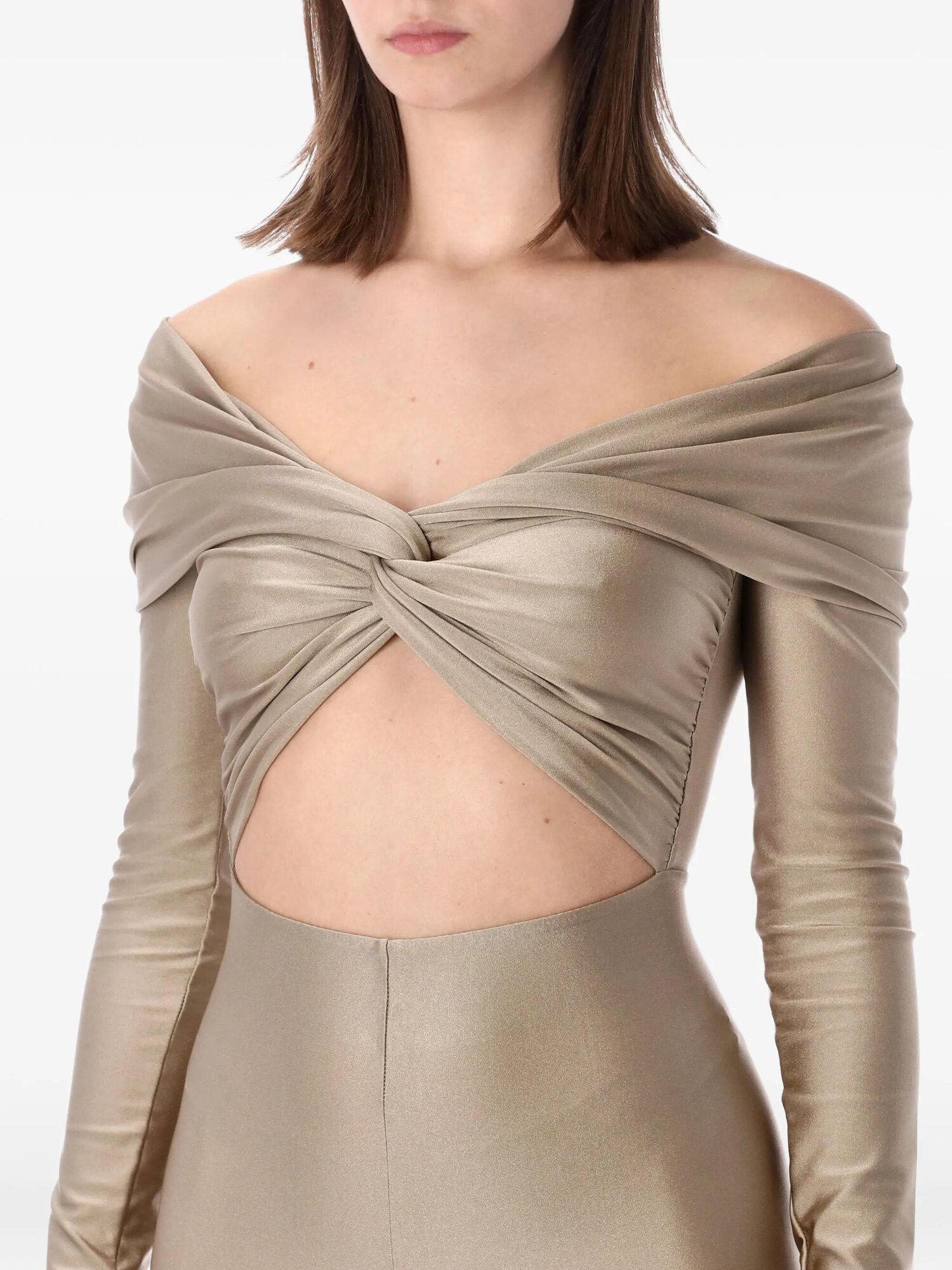 Комбинезон THE ANDAMANE Off-shoulder cut-out jumpsuit, размер M, разноцветный — фото 1