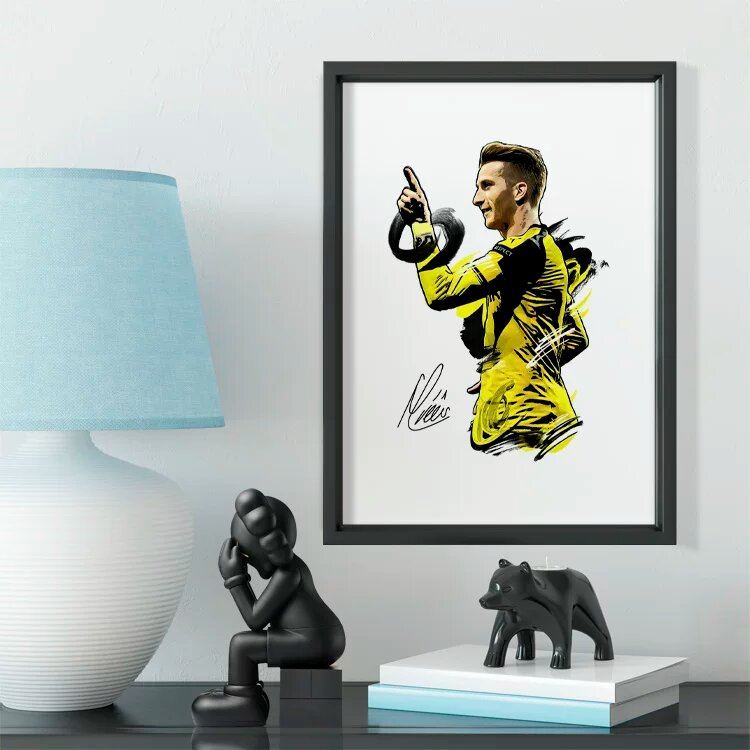 Деревянная фотокарточка 10 дюймов с мультяшным Реусом для подарка фанатам