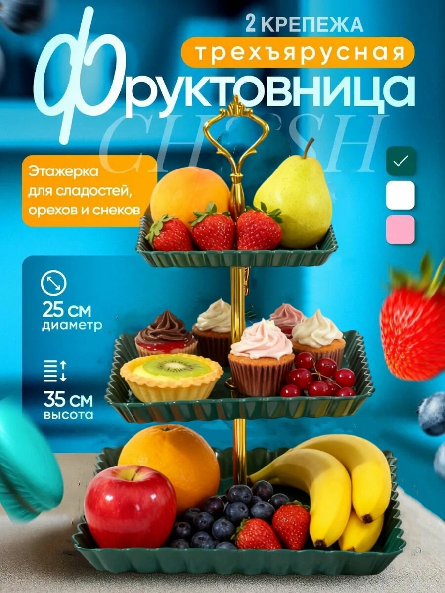 Фруктовница, диаметр 25 см, 1 шт