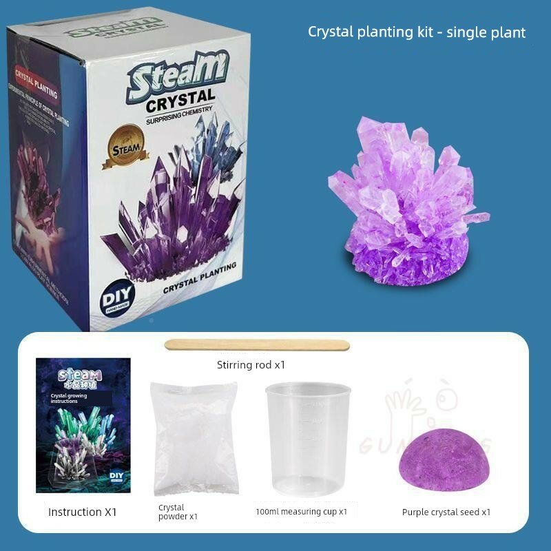 Детская посадка кристаллов, небольшие экспериментальные материалы, игрушки ручной работы, сделай сам, драгоценный