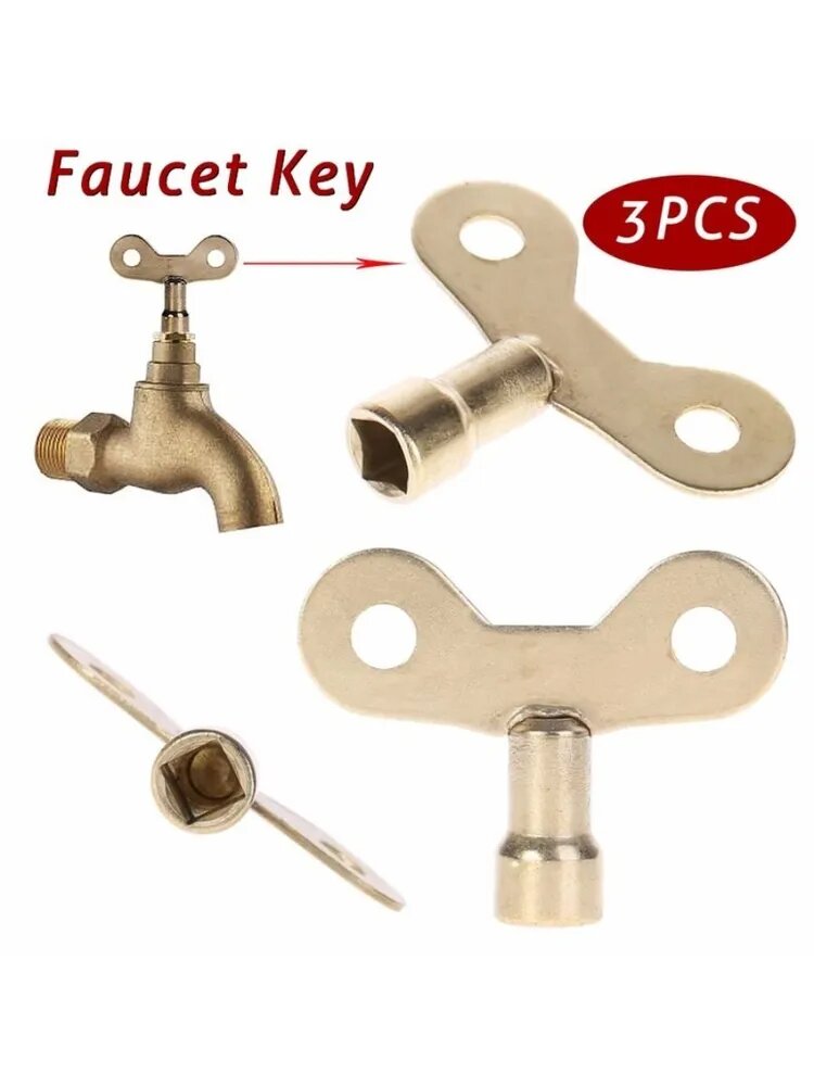 Набор ключей для переключения крана из 3 частей