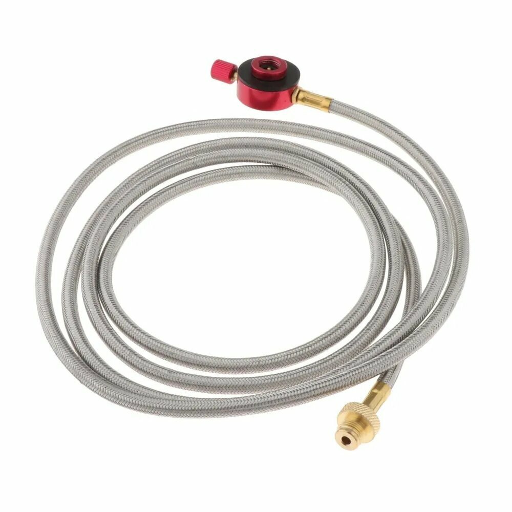 Шланг-переходник для газового баллона, 200 см, для кемпинга, каравана, гриля, плиты, с регулятором давления, устойчивый к утечкам