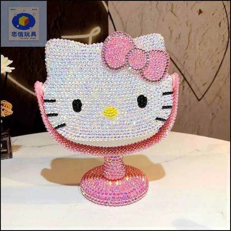 Алмазная мозаика Hello Kitty зеркало набор для творчества