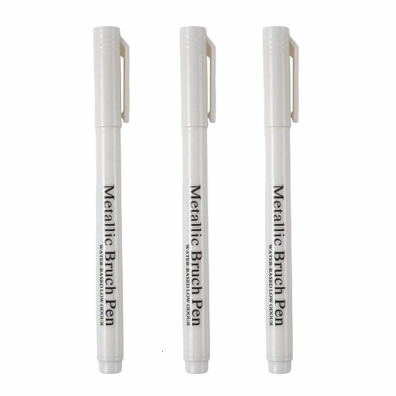 Металлические маркеры для каллиграфии, Белый