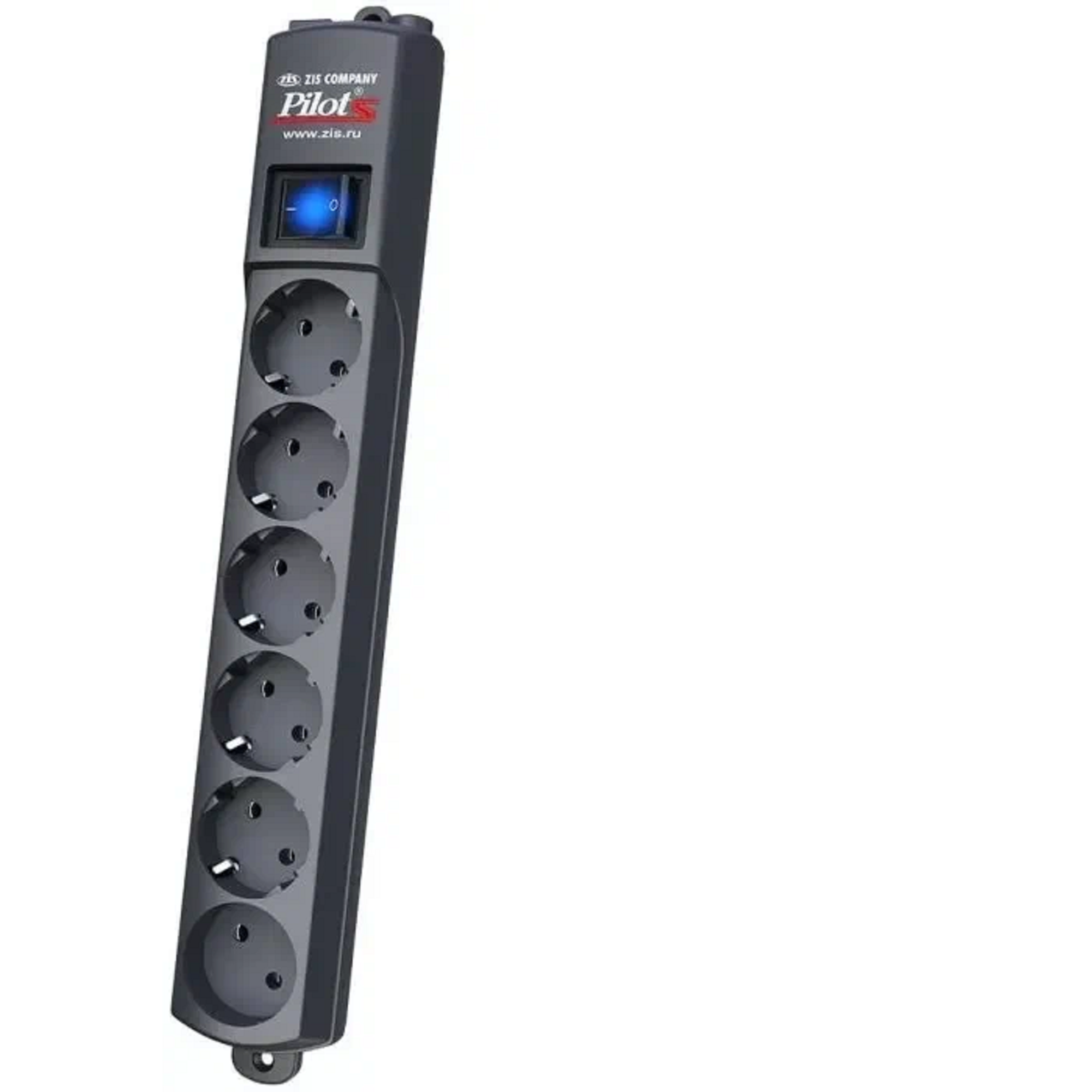 Сетевой фильтр ZIS Pilot S3M Graphite surge protector 6 outlets (EUR 5 + 1 without grounding) 3 m (1000630227)