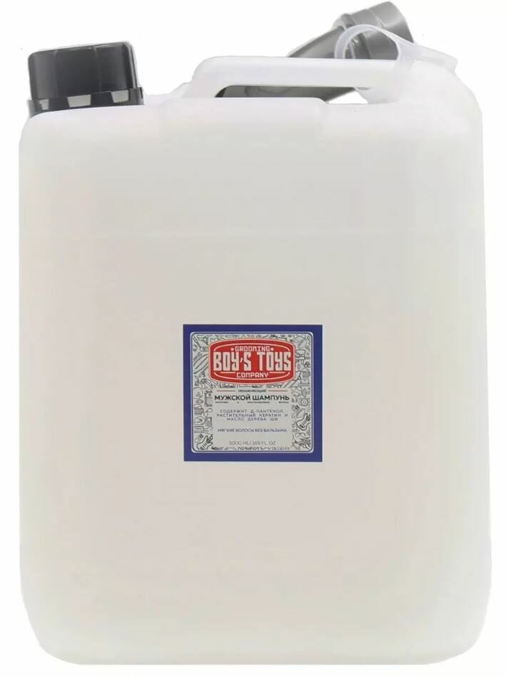 Шампунь Boy's Toys "Увлажняющий", для нормальных и сухих волос, 5 л