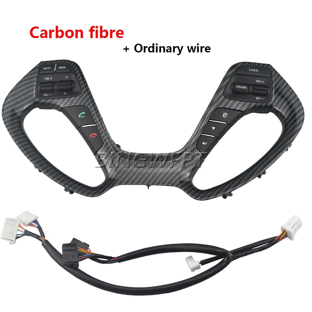 Автомобильные аксессуары, кнопка рулевого колеса с круиз-контролем, поддержка BT, телефонный Carbon