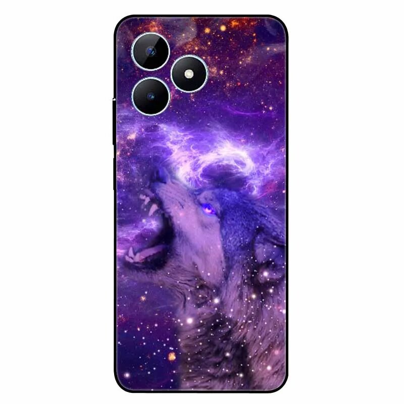 Для Realme Note 50, силиконовый роскошный мягкий чехол из ТПУ для Realme Note 50 4G, Фиолетовый, 42