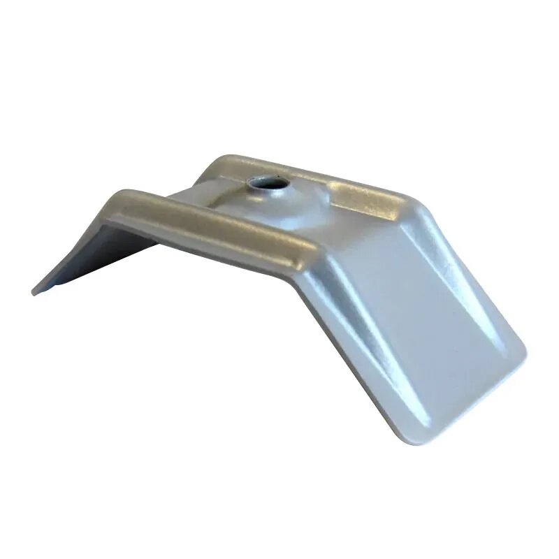 Скоба металлическая для профилированного поликарбоната МП/С-20 серая, 20шт