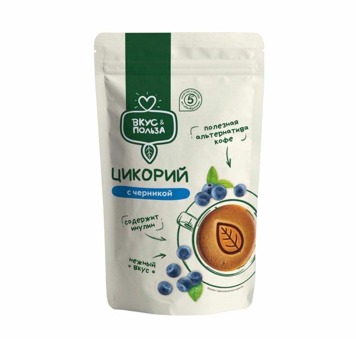 Цикорий натуральный вкус & польза с черникой, 85 г * 3 шт.